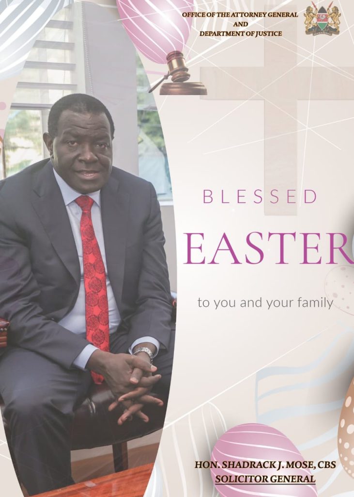 HAPPY EASTER HOLIDAYS - Office of the Attorney General and Department ...